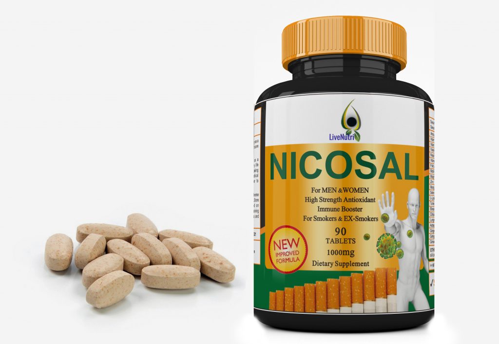 2X Smokers Vitamin 90 Tablets Nicosal High Strength Immune Booster for ...