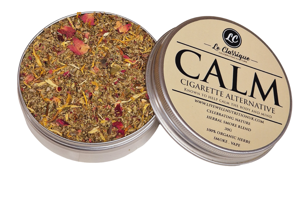 Organic Herbal Smoke Mix (Calm) 100% Nicotine & Tobacco Free, Mix with ...